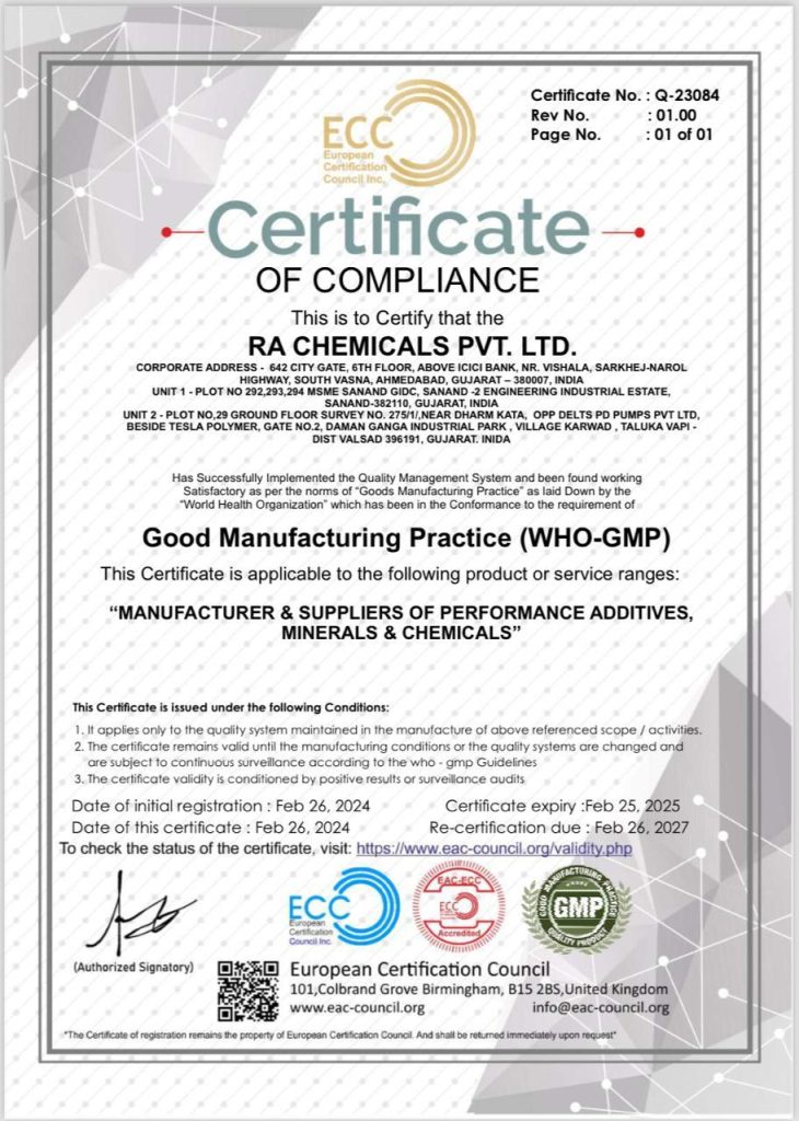 About Us – RA Chemicals Pvt Ltd